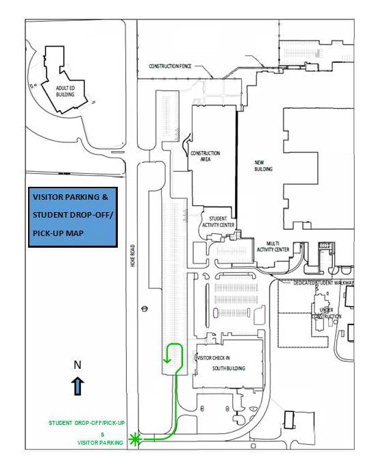 New Student Drop-Off/Pick-Up and Visitor's Entrance Starting January 4 ...